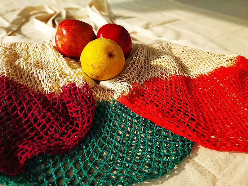 Dual Dye String Bags - Suthanthiram- Cotton Bags Manufacturer India