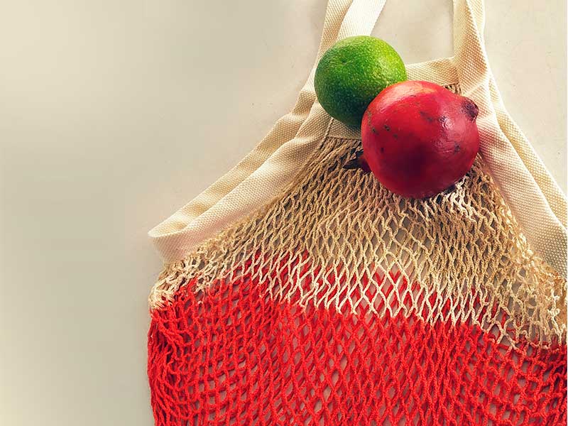 Hand Dyed String bags - Suthanthiram- Cotton Bags Manufacturer India